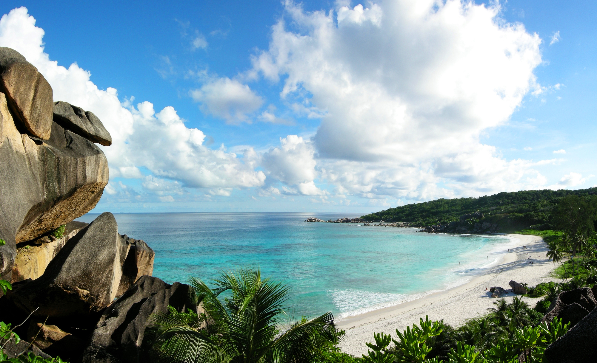 Grand Anse spectacular beach background - Beach Wallpapers
