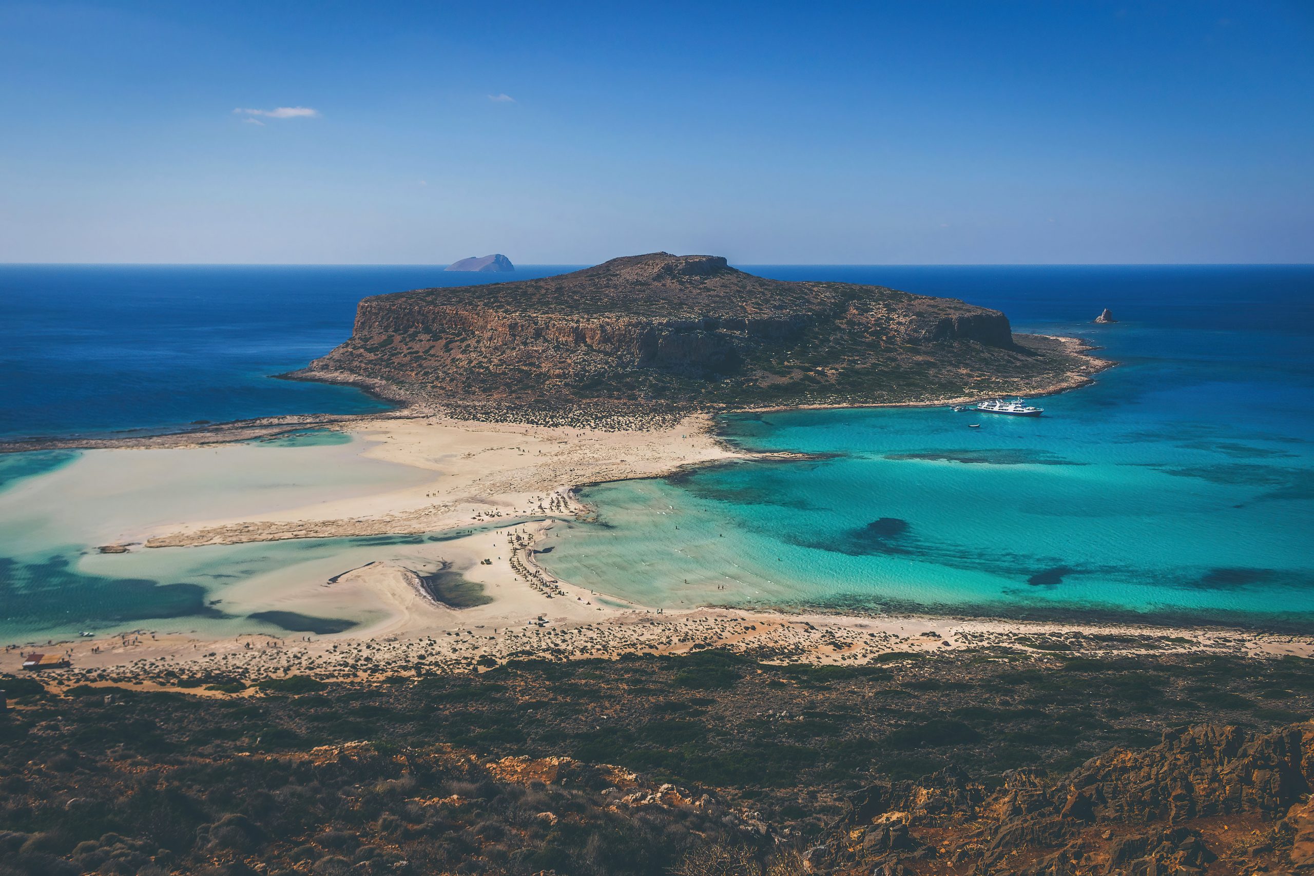 Scenery of ocean in Balos Lagoon, Kissamos, Greece - Beach Wallpapers